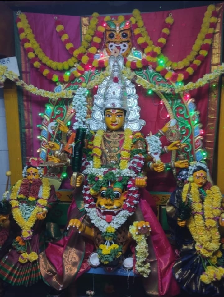 ಕೋಗಳಿಯ ಗ್ರಾಮ ದೇವತೆಗೆ ಬೆಳ್ಳಿ ಕಿರೀಟ ಧಾರಣೆ - Karunada Kanda